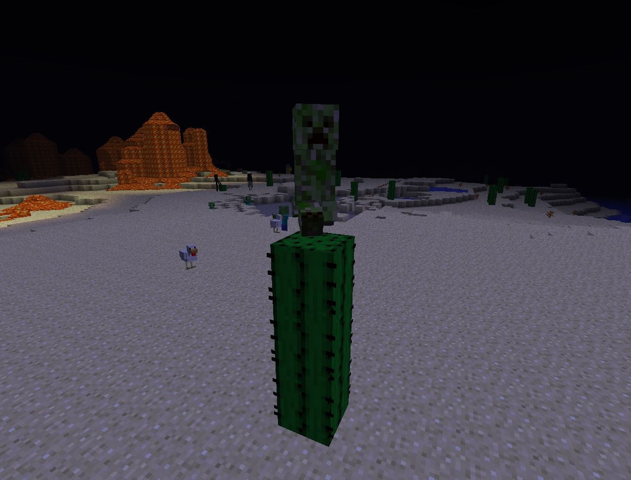 Creeper on a cactus Minecraft Map
