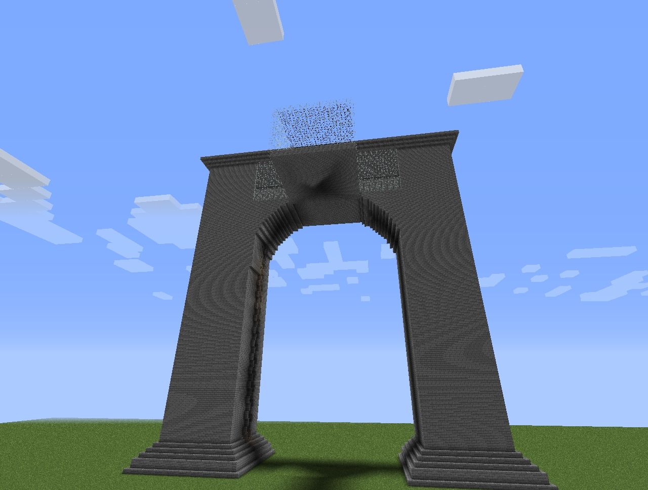 My edition of the Arc de Triomphe Minecraft Map