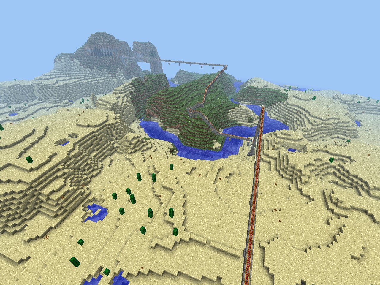 [EPIC]Biom Rollercoaster! Minecraft Map
