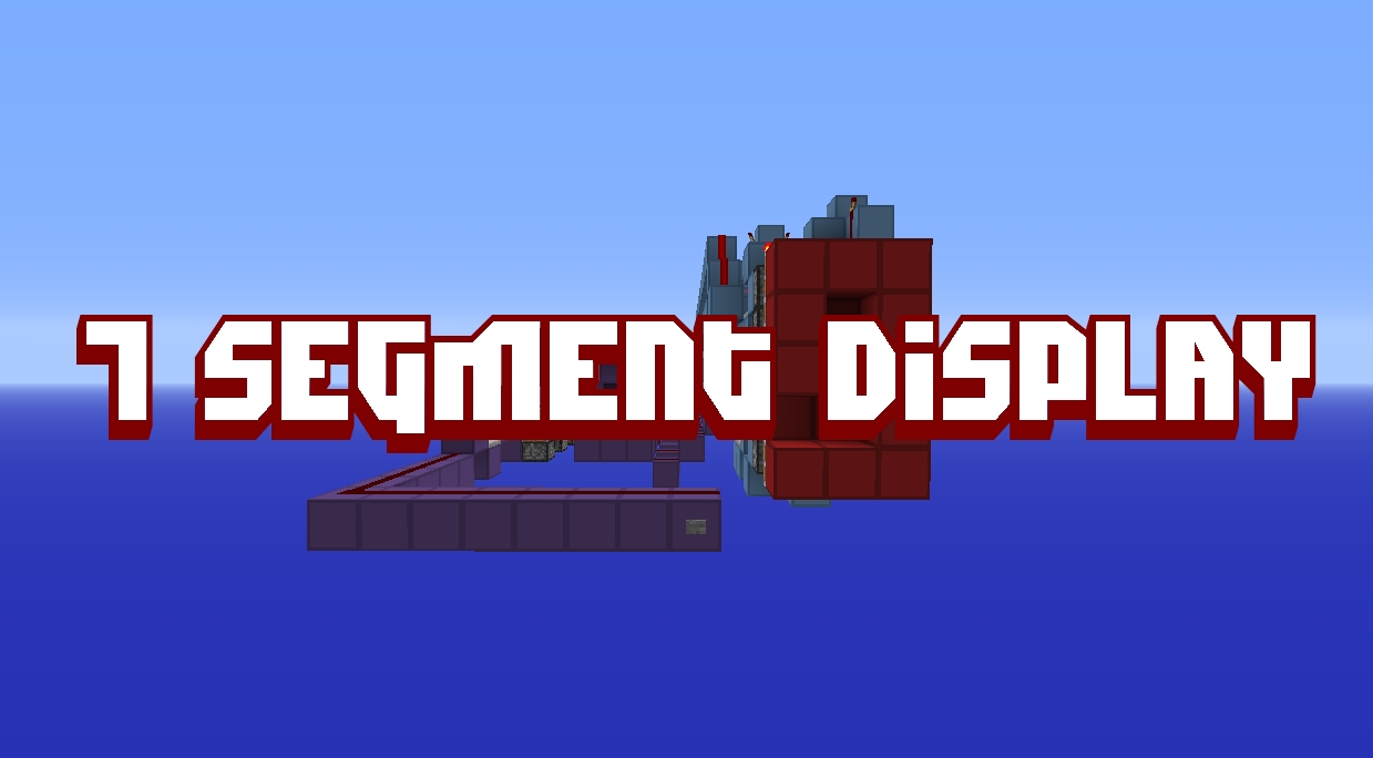 7 segment display - NEW design Minecraft Map