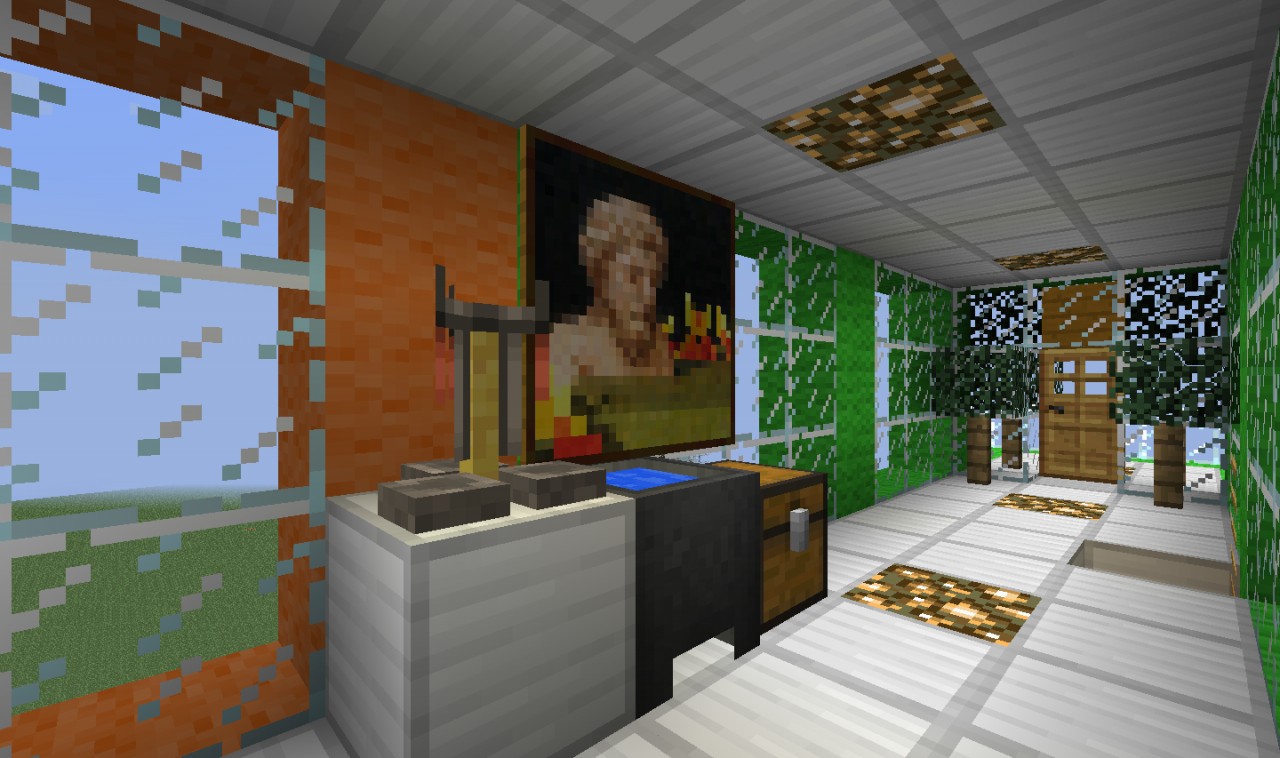 i love tetris: furnished and playable house Minecraft Map