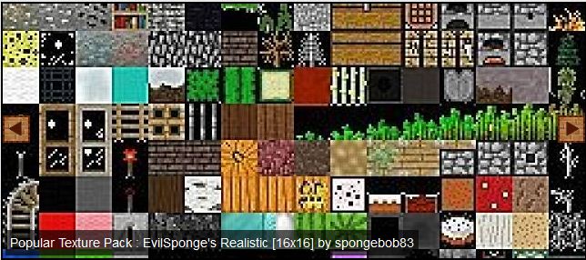 EvilSponge's Realistic [16x16] Minecraft Texture Pack