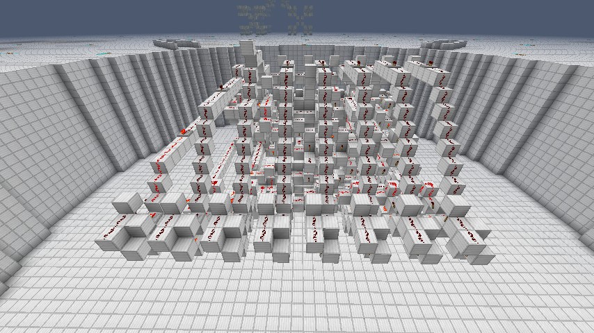 8-Bit Kogge-Stone Adder [RDF] Minecraft Map