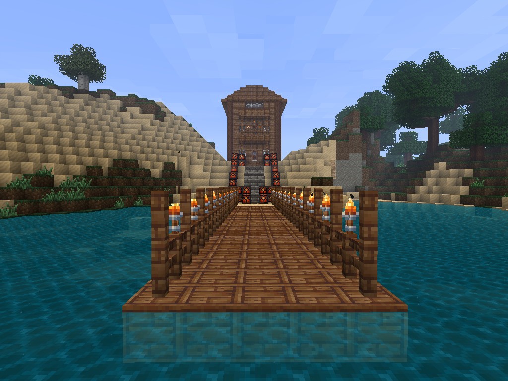 Two Story house + Ship Minecraft Map