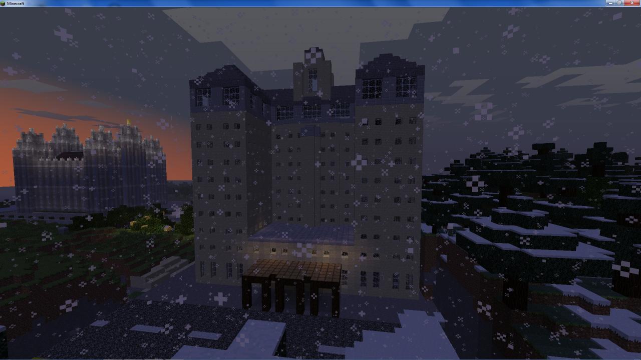 Salt Lake City Temple Grounds Minecraft Map