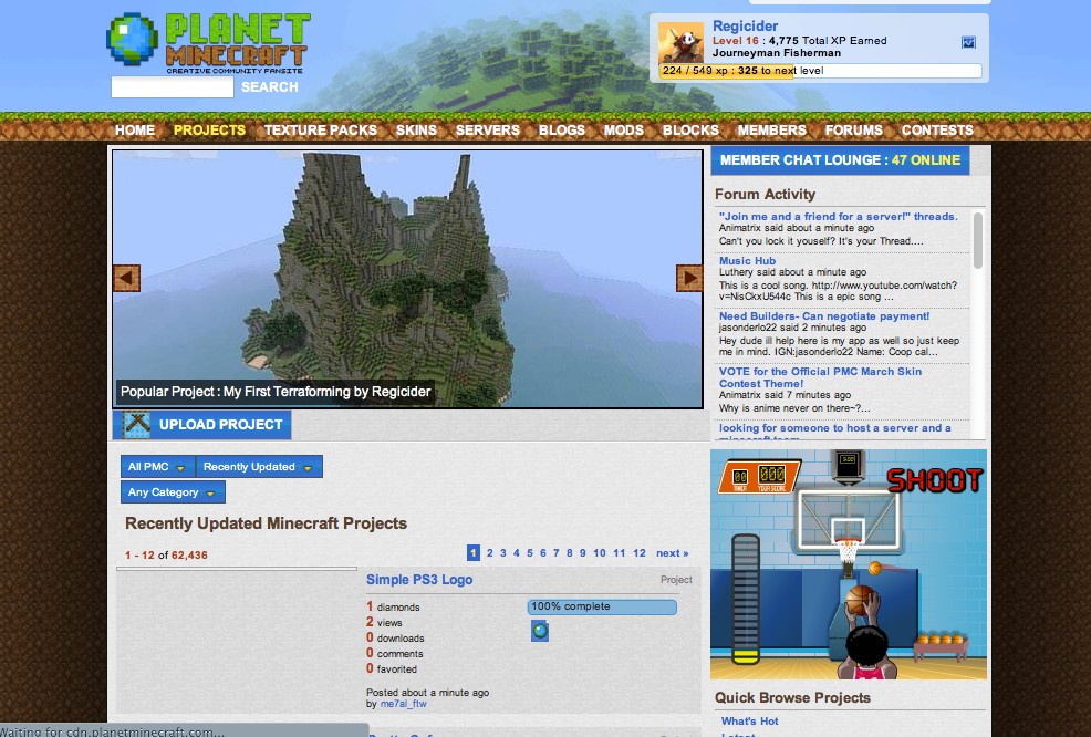 My First Terraforming Minecraft Map