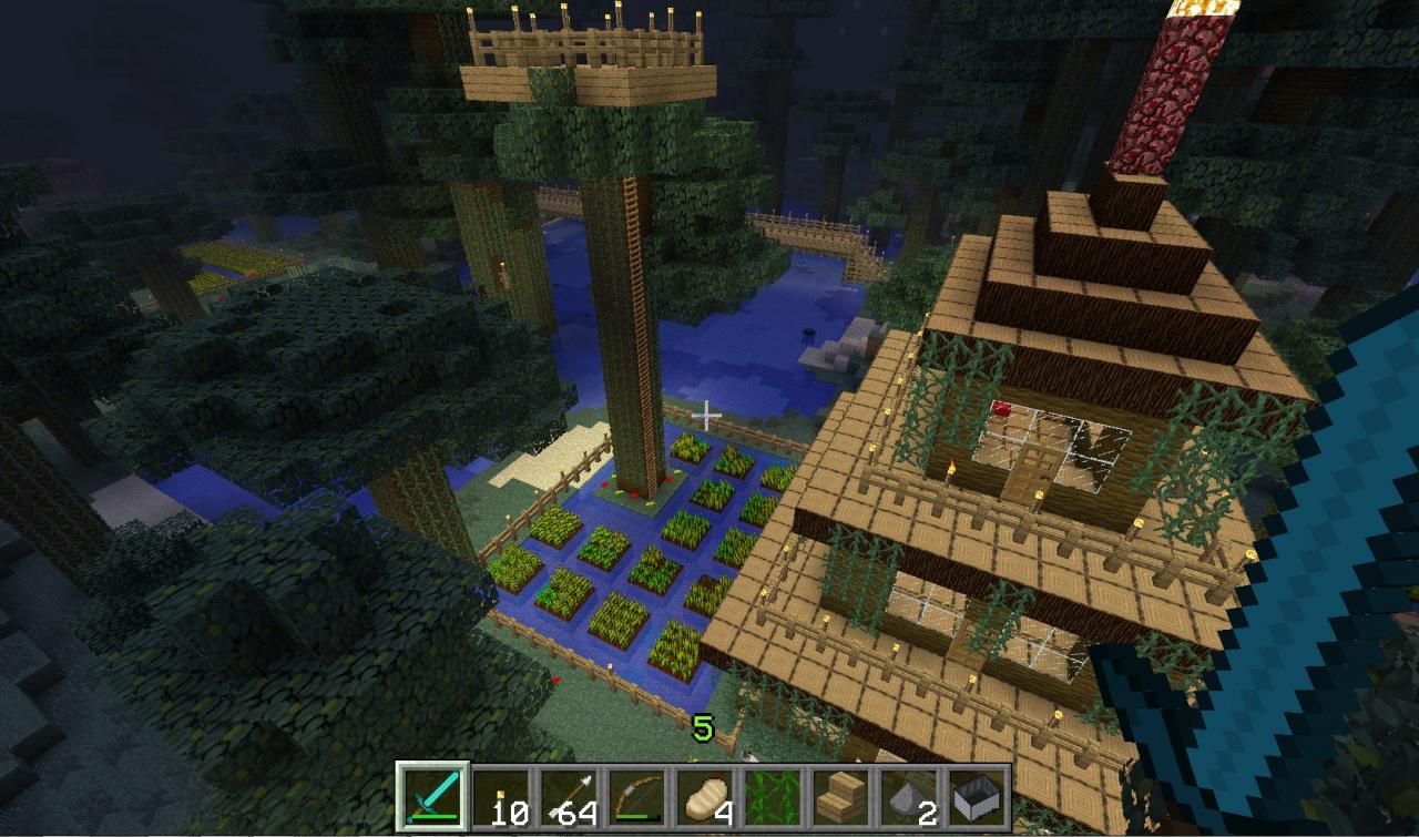 Natural wood house Minecraft Map