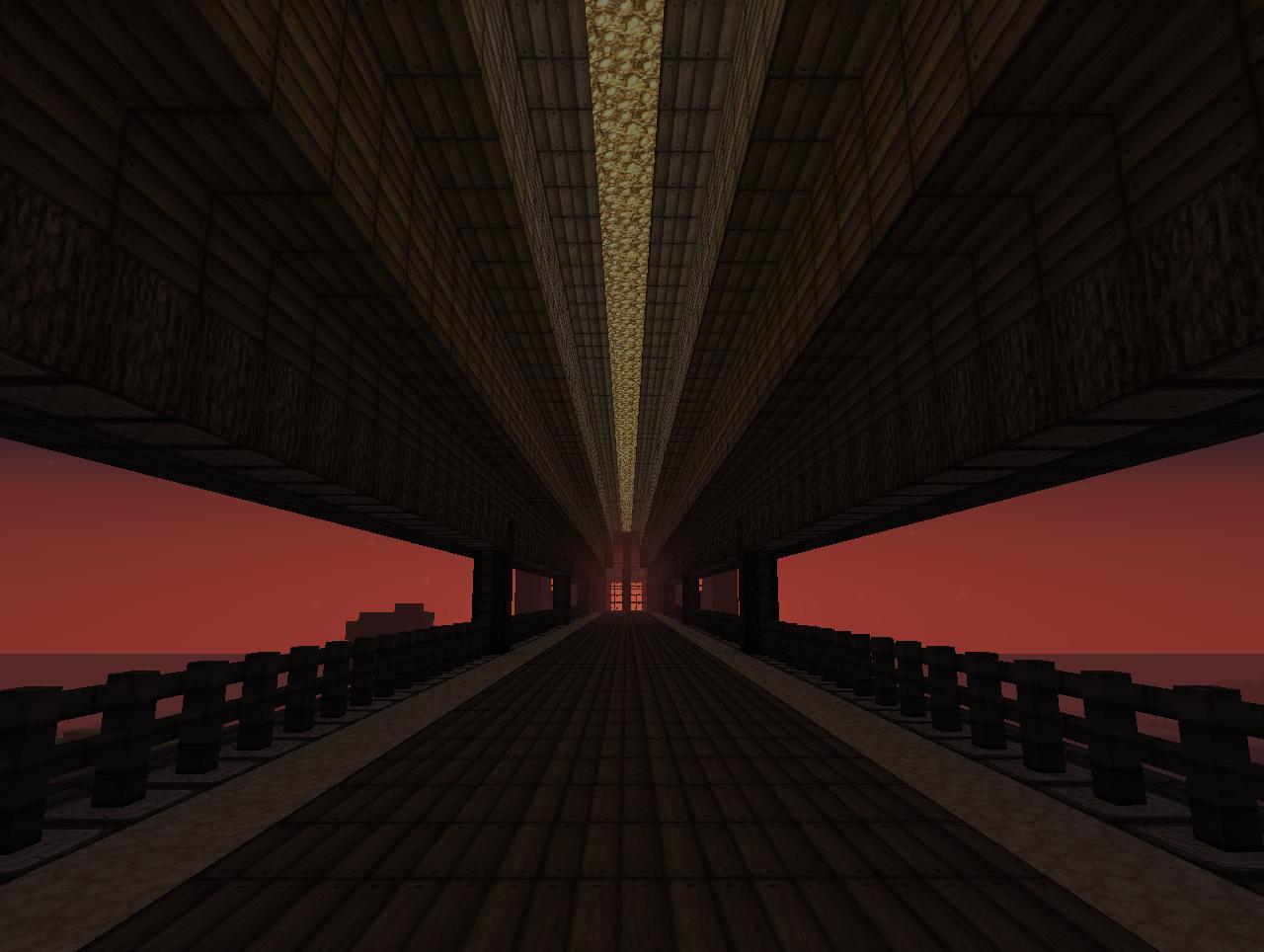 Pretty building with bridge Minecraft Map