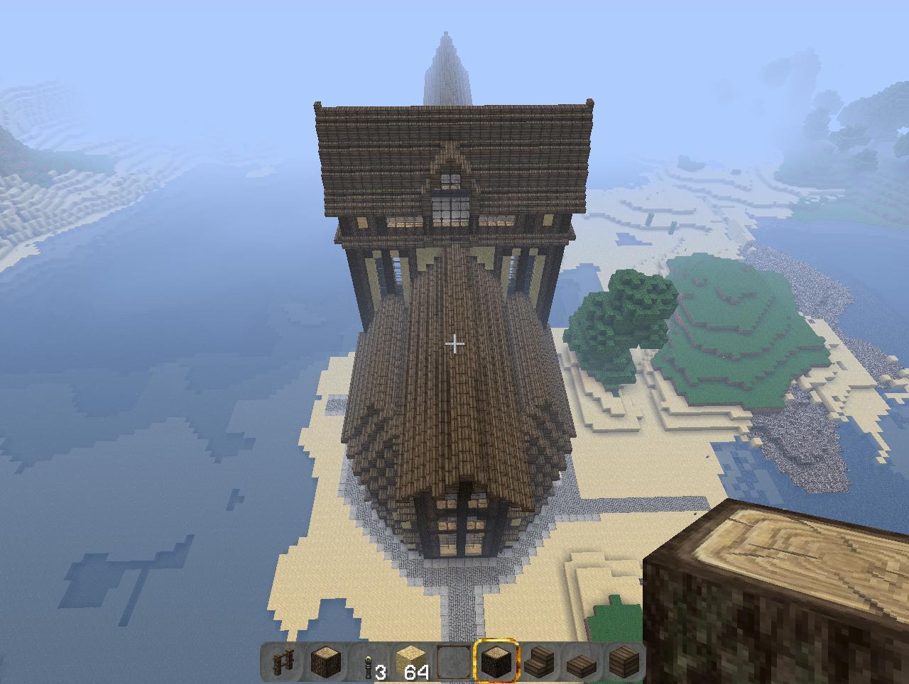 Pretty building with bridge Minecraft Map