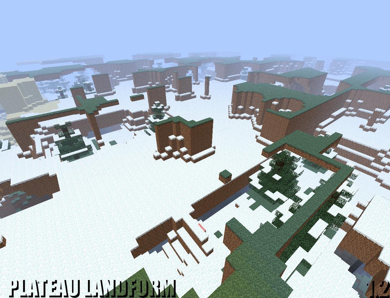 Plateau LandForm Minecraft Map