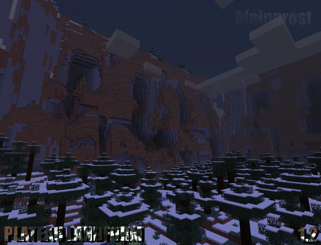 Plateau LandForm Minecraft Map