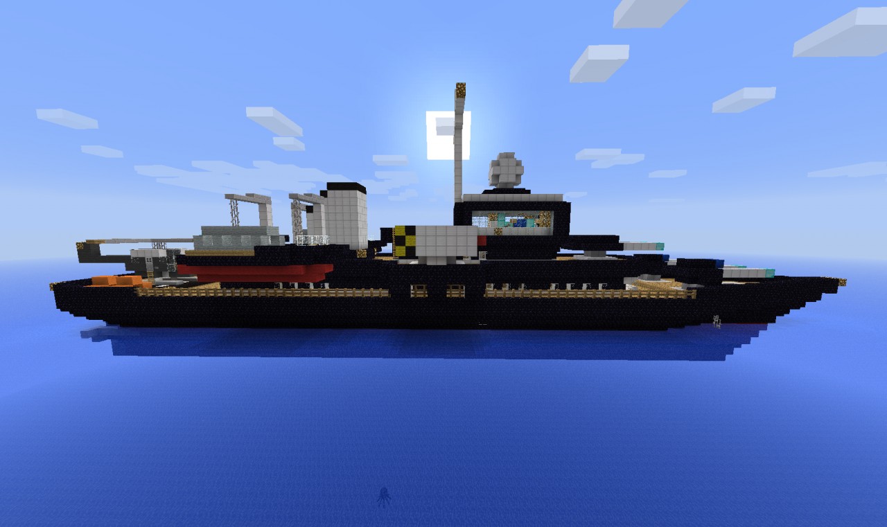 Explorer warship Minecraft Map