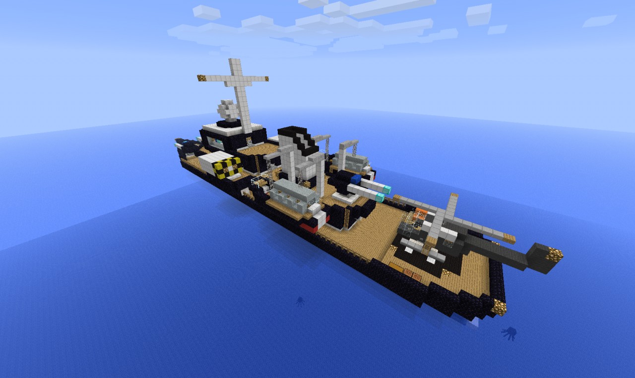 Explorer warship Minecraft Map