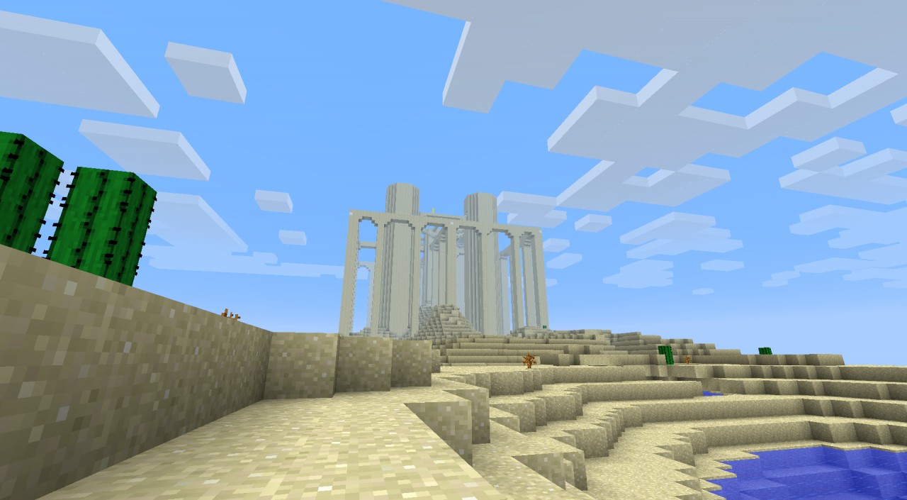 sand stone building Minecraft Map