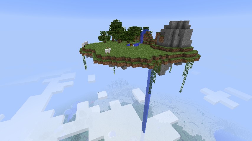 Flying island survival Minecraft Map
