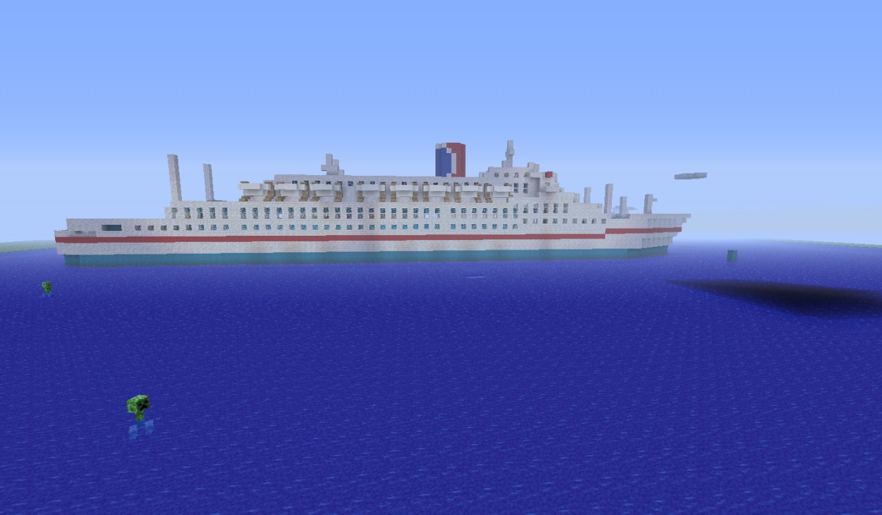 cruise ship carnival marid gras & ferry albatross III Minecraft Map