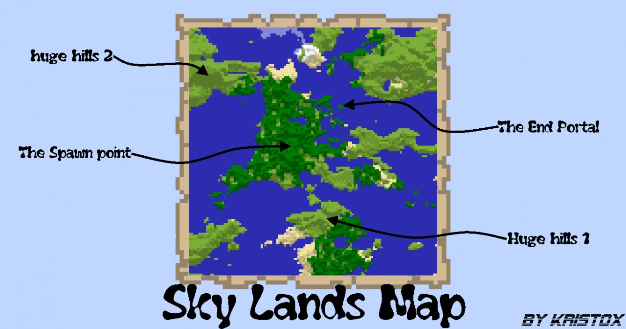 KristoX Sky Lands Minecraft Map