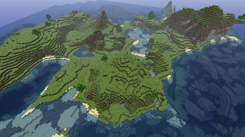 MB large island survival Minecraft Map