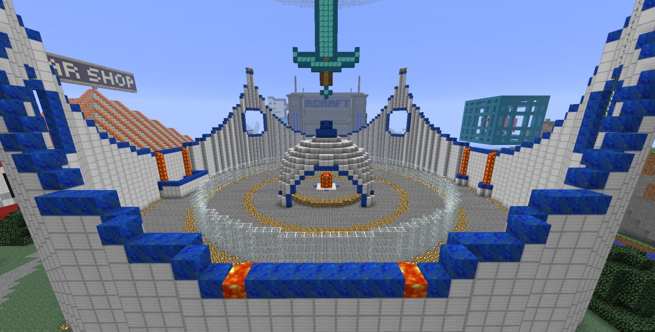 Completed Mob Arena Minecraft Map