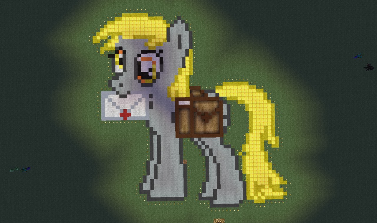 Derpy's Mail [Pixel Art] Kaunas (IRL Pixel Art/TIMELAPSE) Minecraft Map