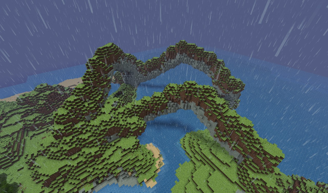 My first custom terrian Minecraft Map