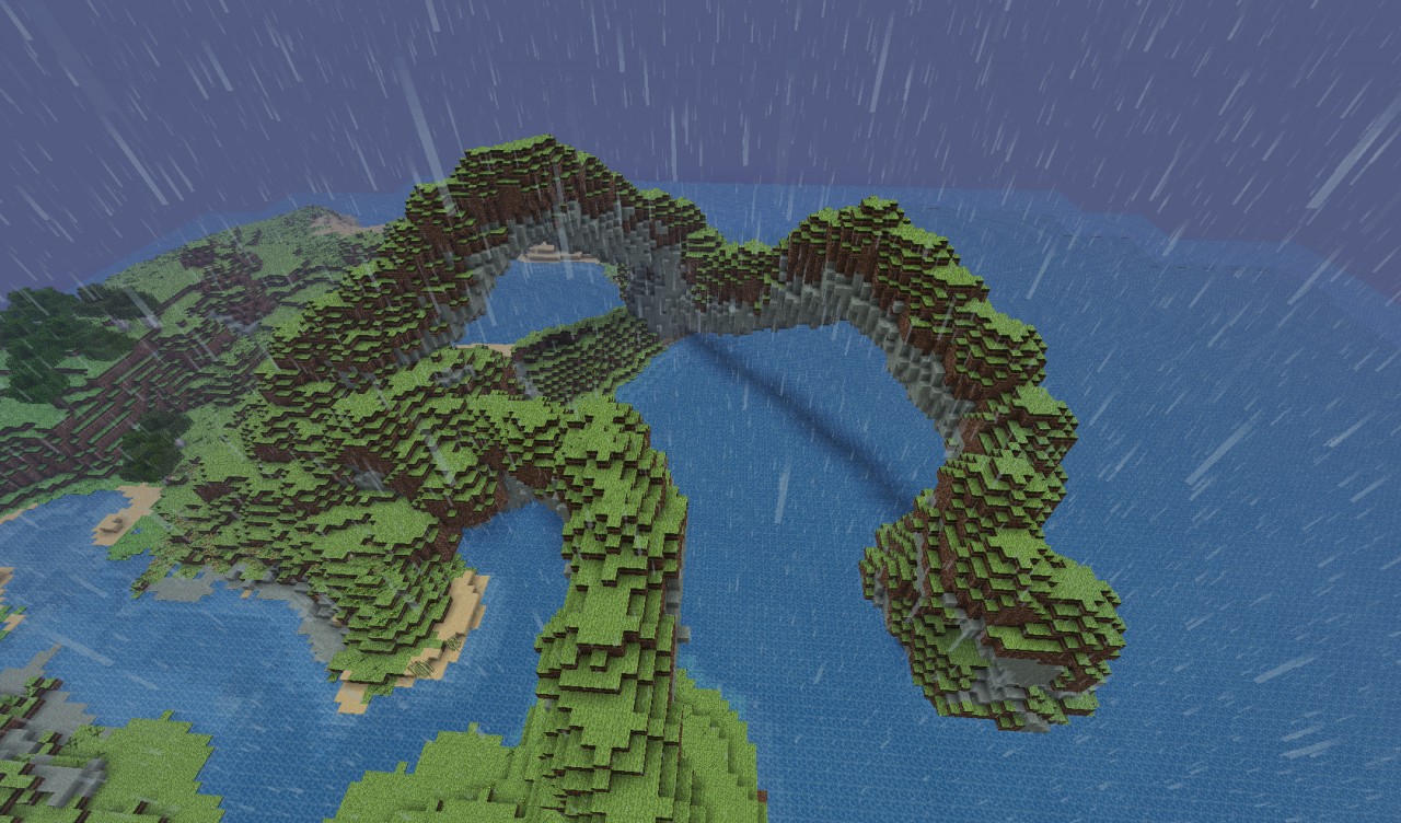 My first custom terrian Minecraft Map