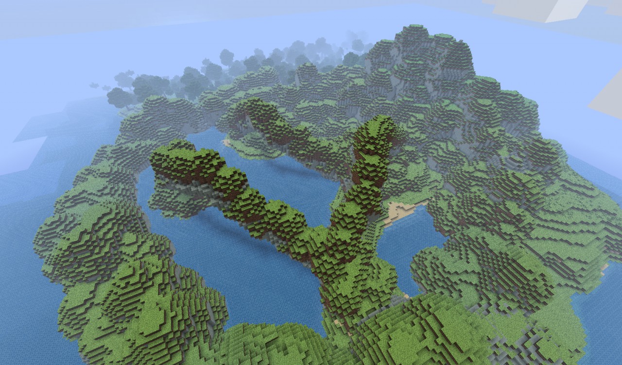 My first custom terrian Minecraft Map