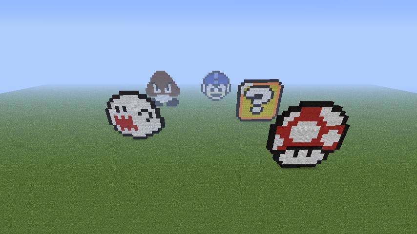 Pixel Art Minecraft Map