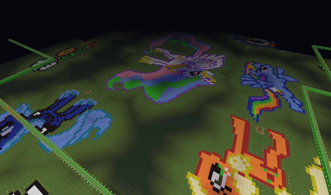 Derpy Hooves [Pixel art] Kaunas (+ Updated world pictures) Minecraft Map