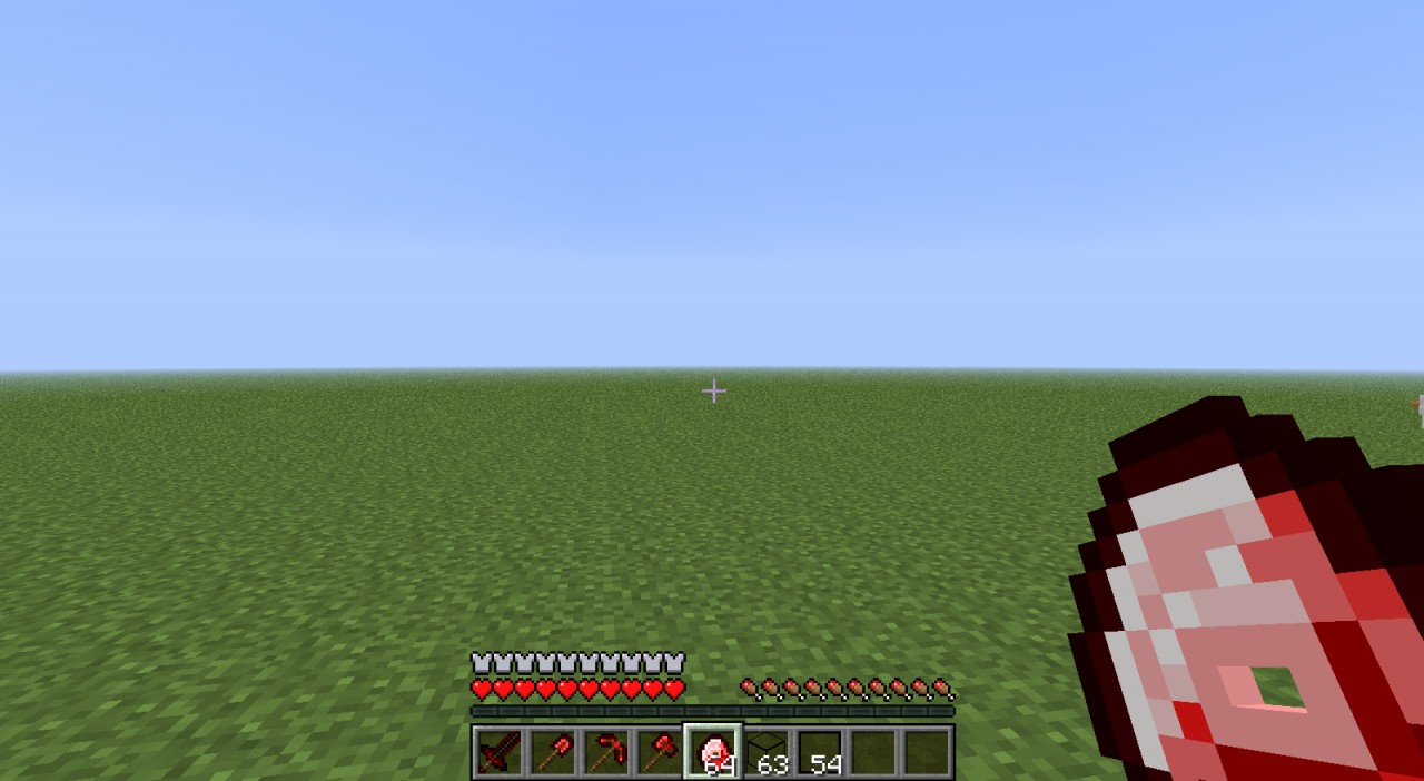 Red Diamond + Clear Glass Minecraft Texture Pack