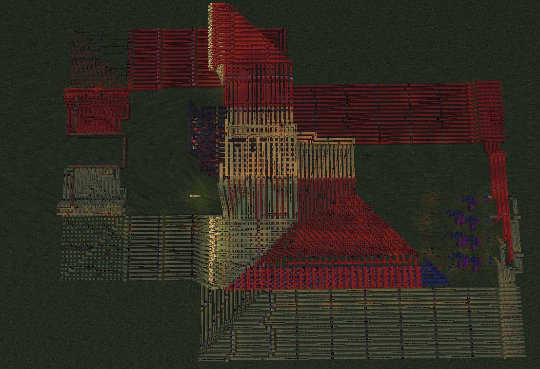 4 Bit Adder - Adding three 4 bit Numbers Minecraft Map
