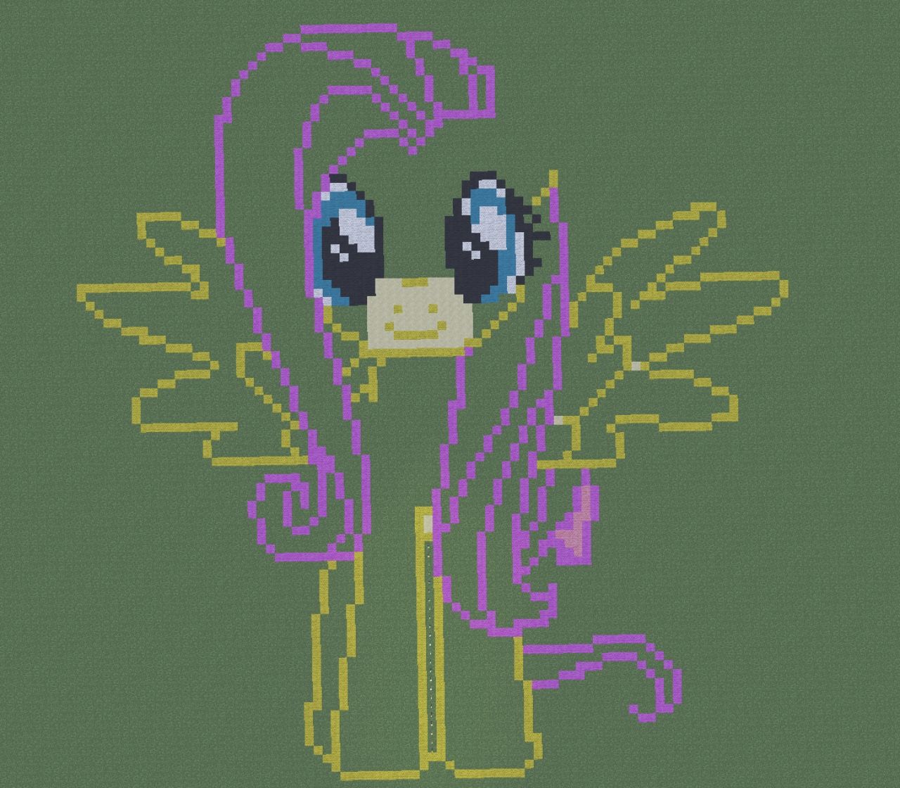 Flutershy [Pixel Art] Kaunas Minecraft Map