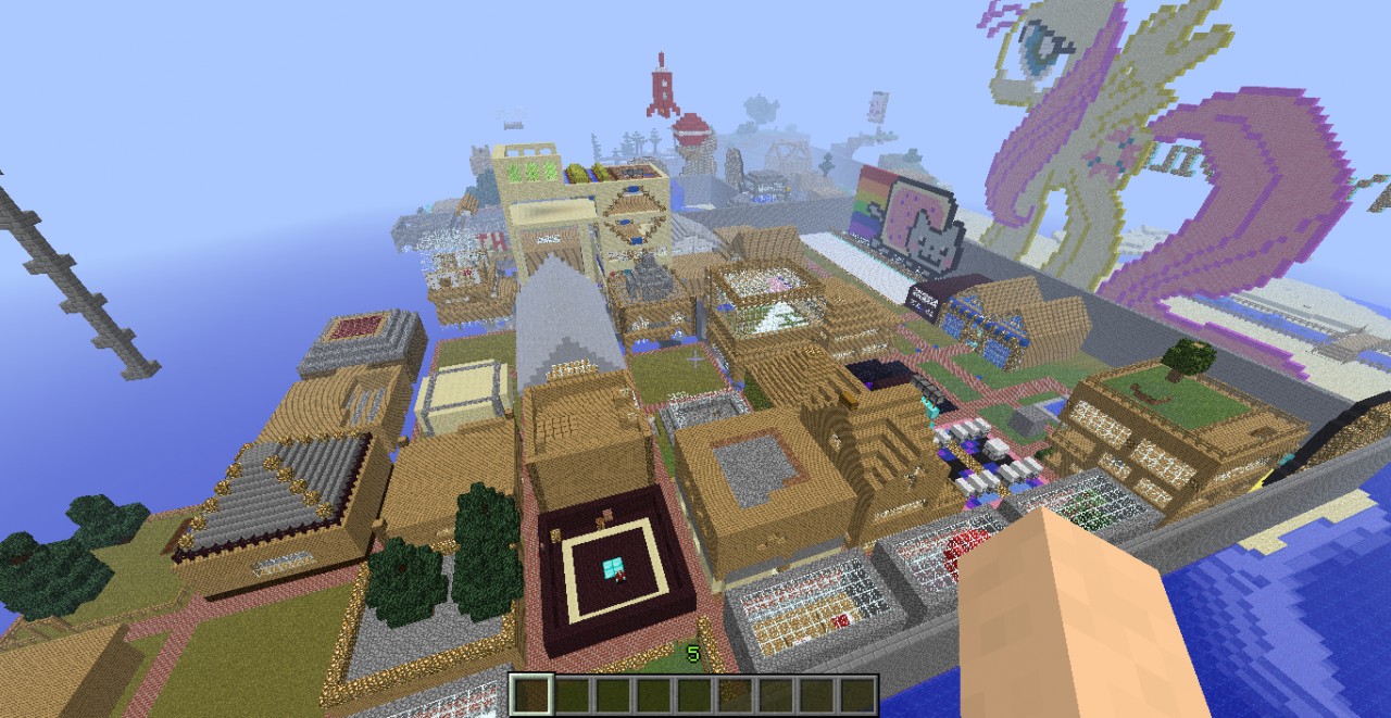 Some pixel art in BakerCraft Minecraft Map