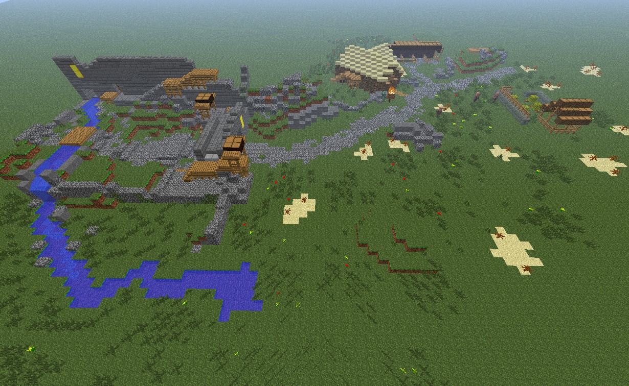 Whiterun in MineCraft Minecraft Map