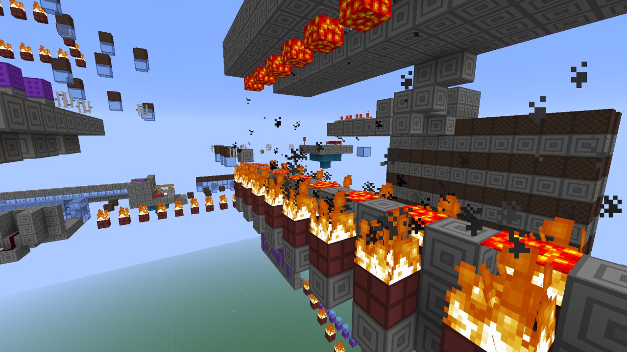 Crazy Parkour Updated 4 New Levels! Minecraft Map