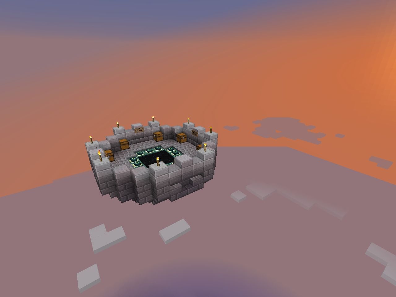 Floating Citadel of Emirkol the Chaotic Minecraft Map