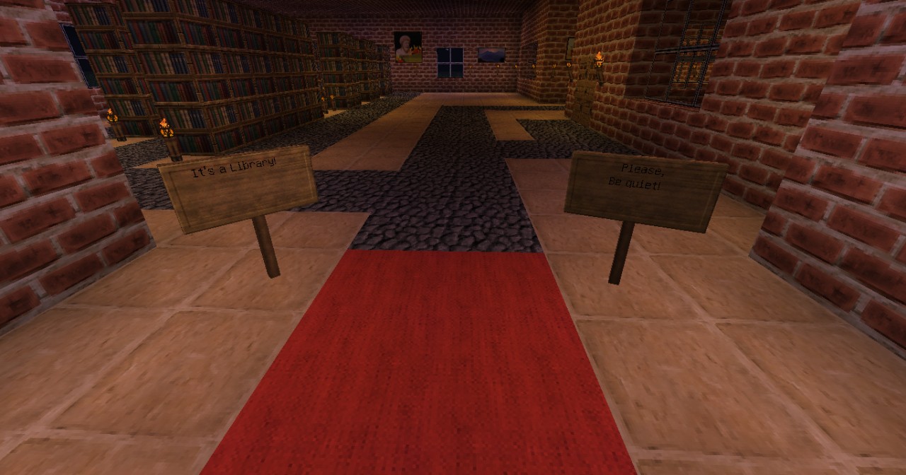Library Minecraft Map