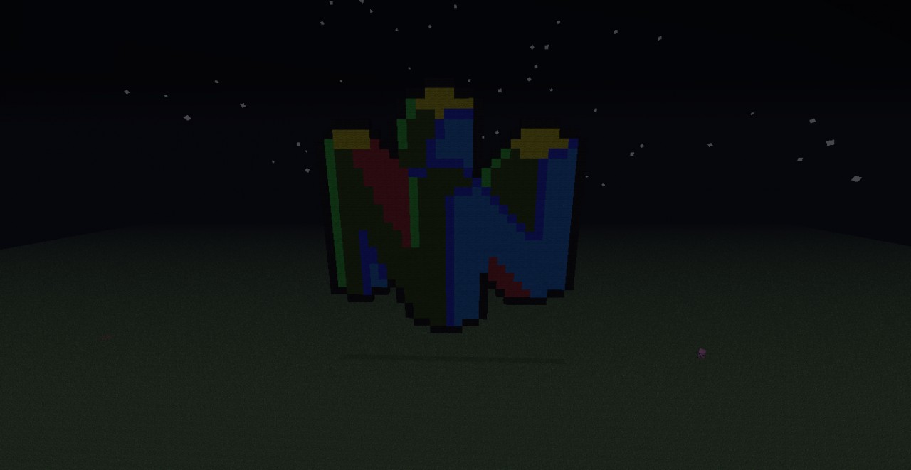 N64 First MC Pixel Art Minecraft Map