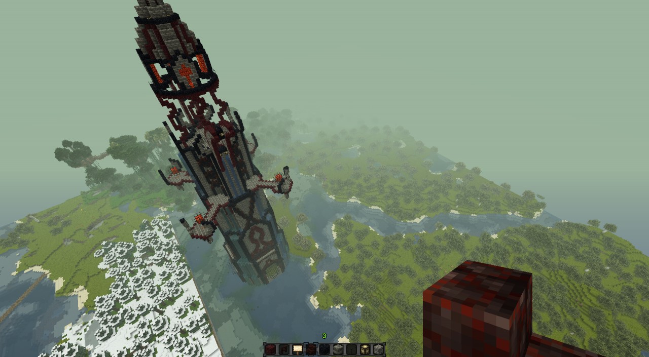 A day in creative mode Minecraft Map