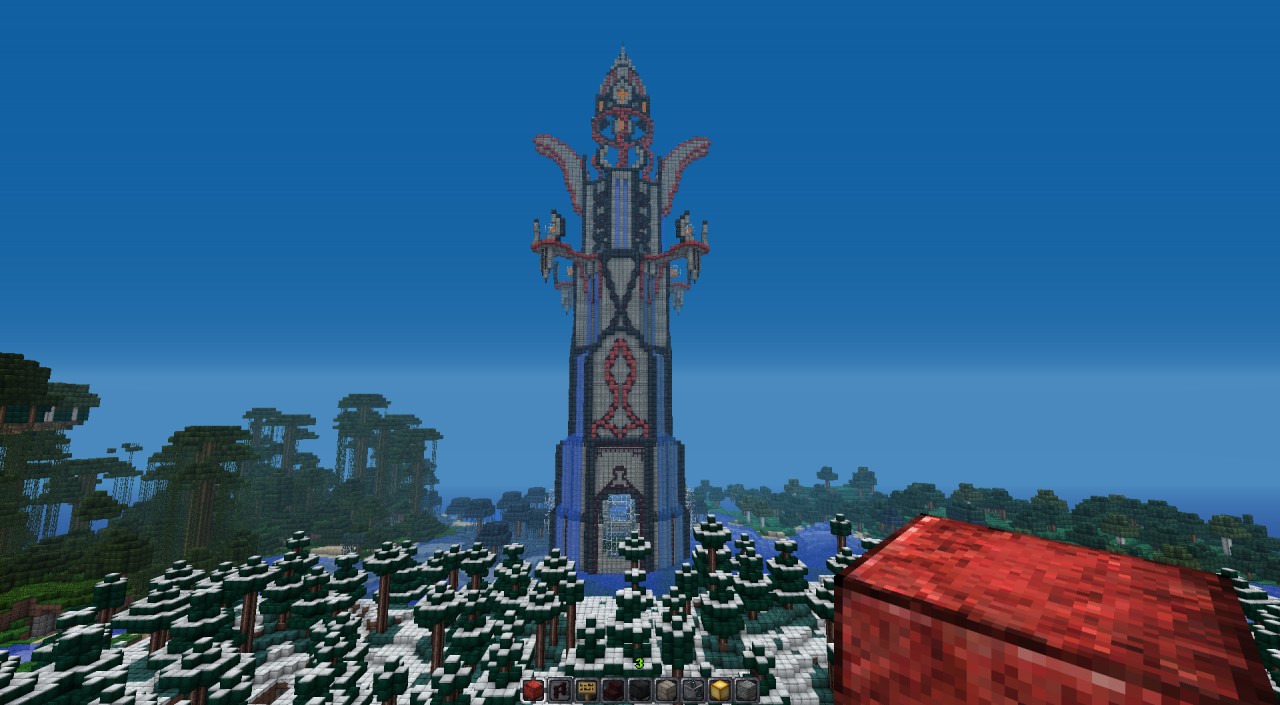 A day in creative mode Minecraft Map