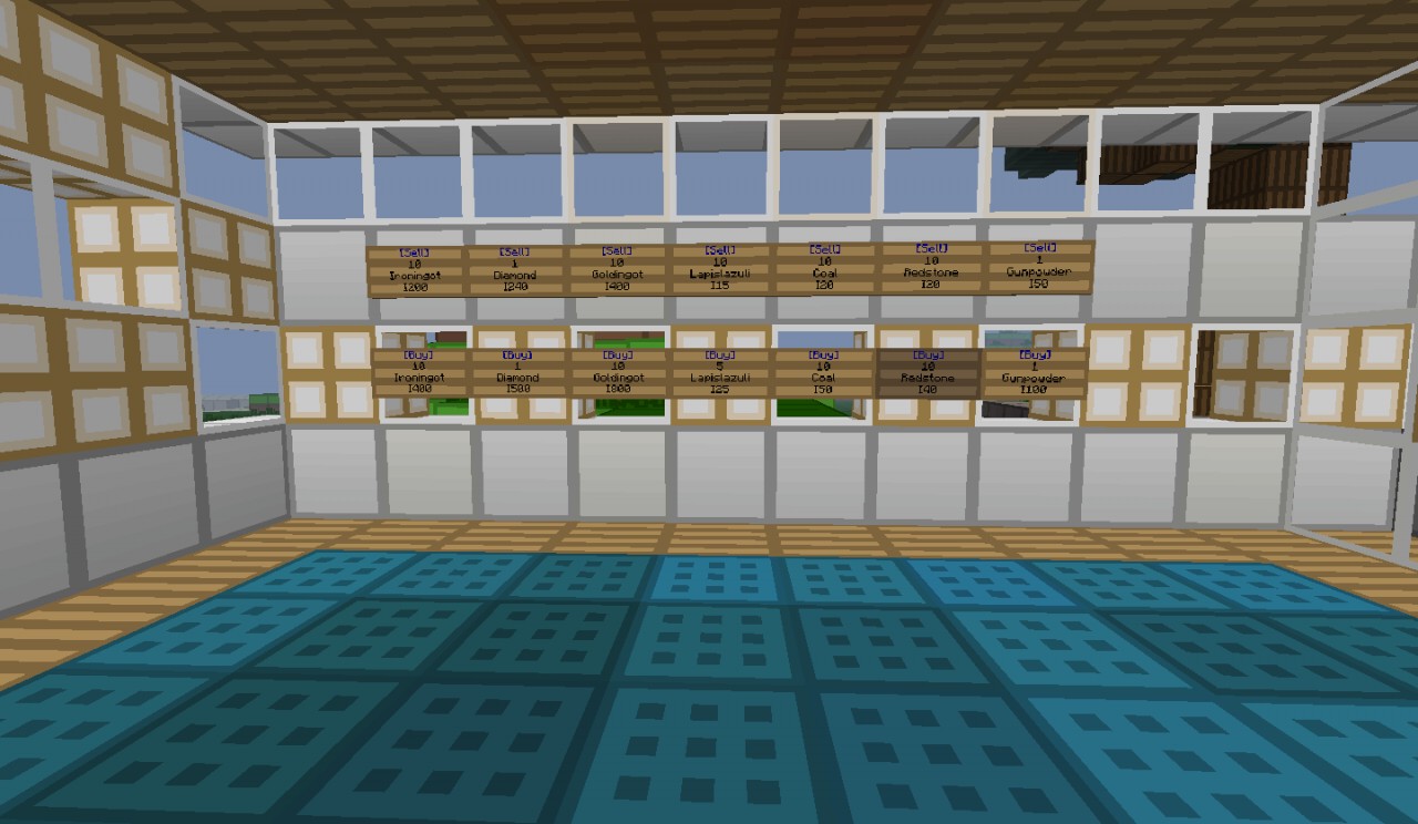 New server shop- smp.isocraft.info Minecraft Map