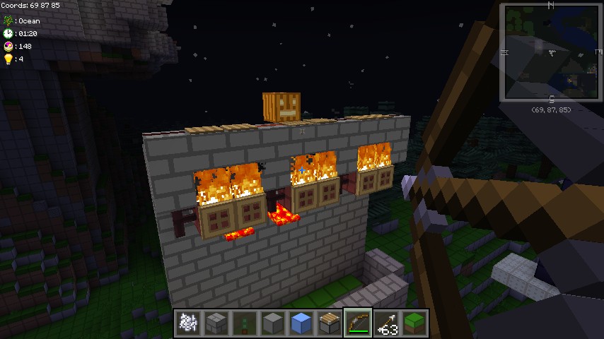 The Self-Defending Wall Minecraft Map