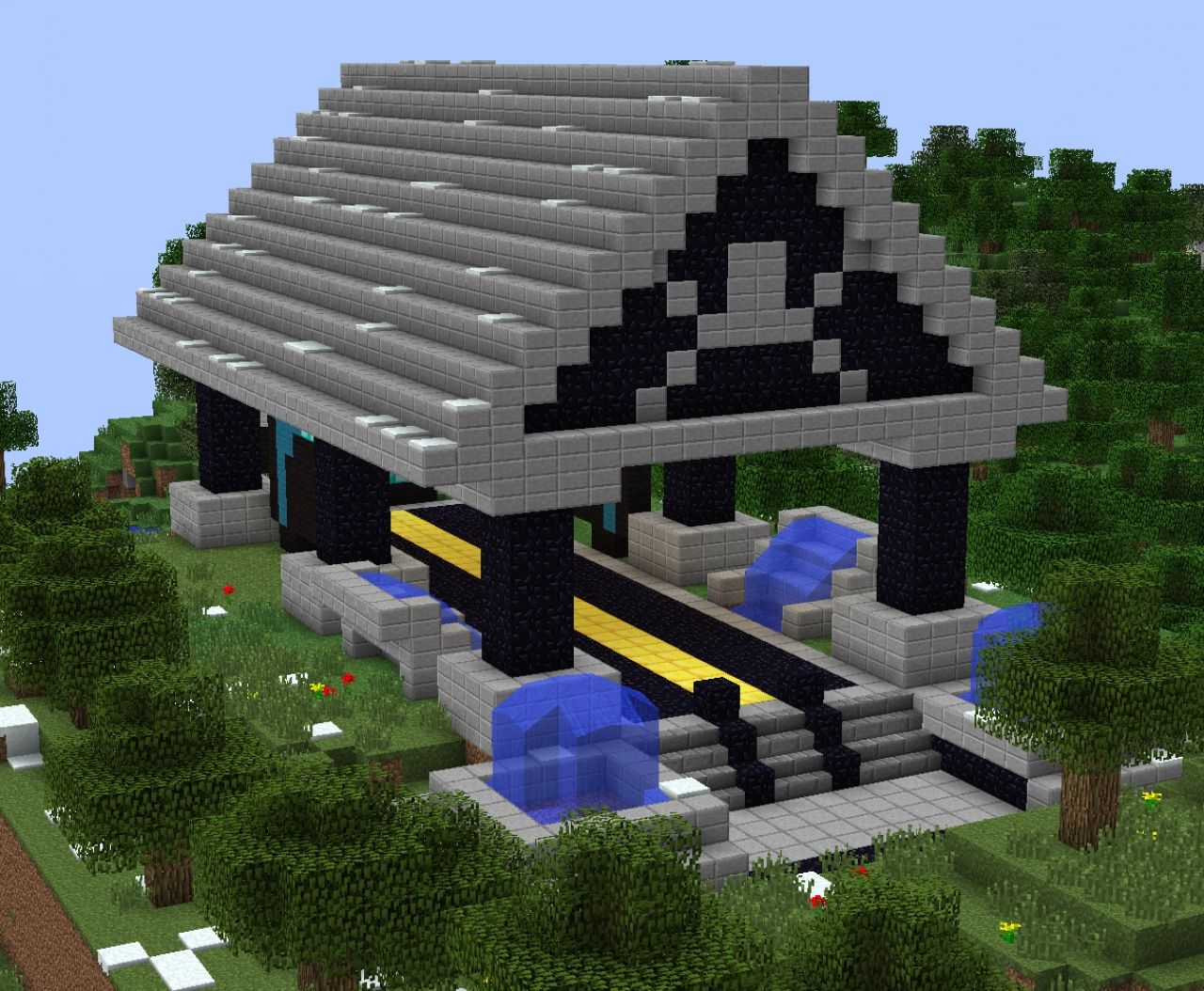 Diamond Temple with Schematic Minecraft Map