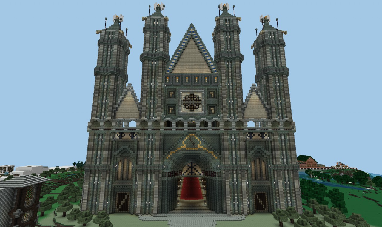 Wide Cathedral Minecraft Map
