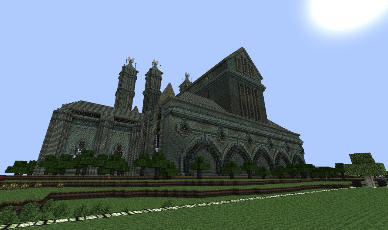 Wide Cathedral Minecraft Map