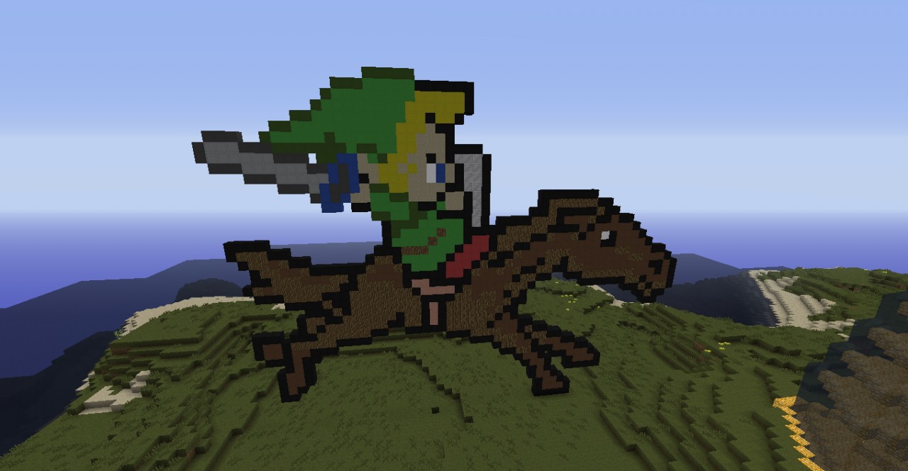 The Legend of Zelda: Link on a horse Minecraft Map