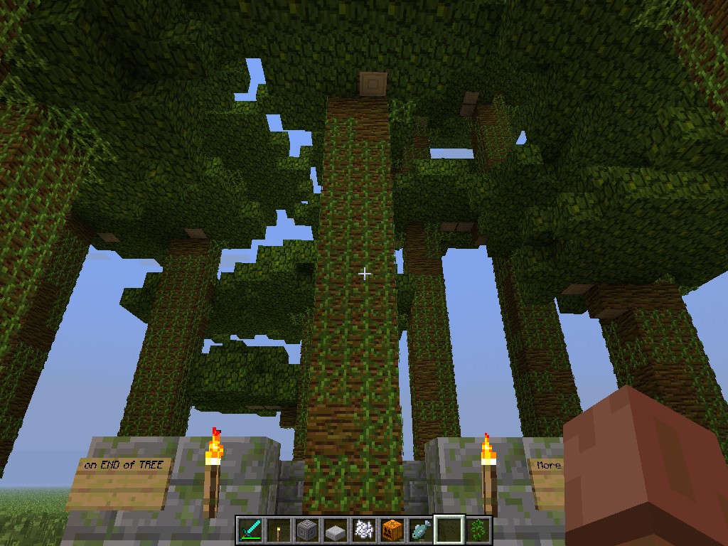 Dont use creative mode ! EVIL TREE Minecraft Map