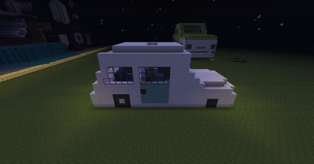 Little Car with working engine and Lights Minecraft Map