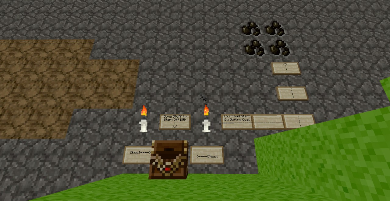 Sqaure Survival (survival island but a bit easyier) Minecraft Map