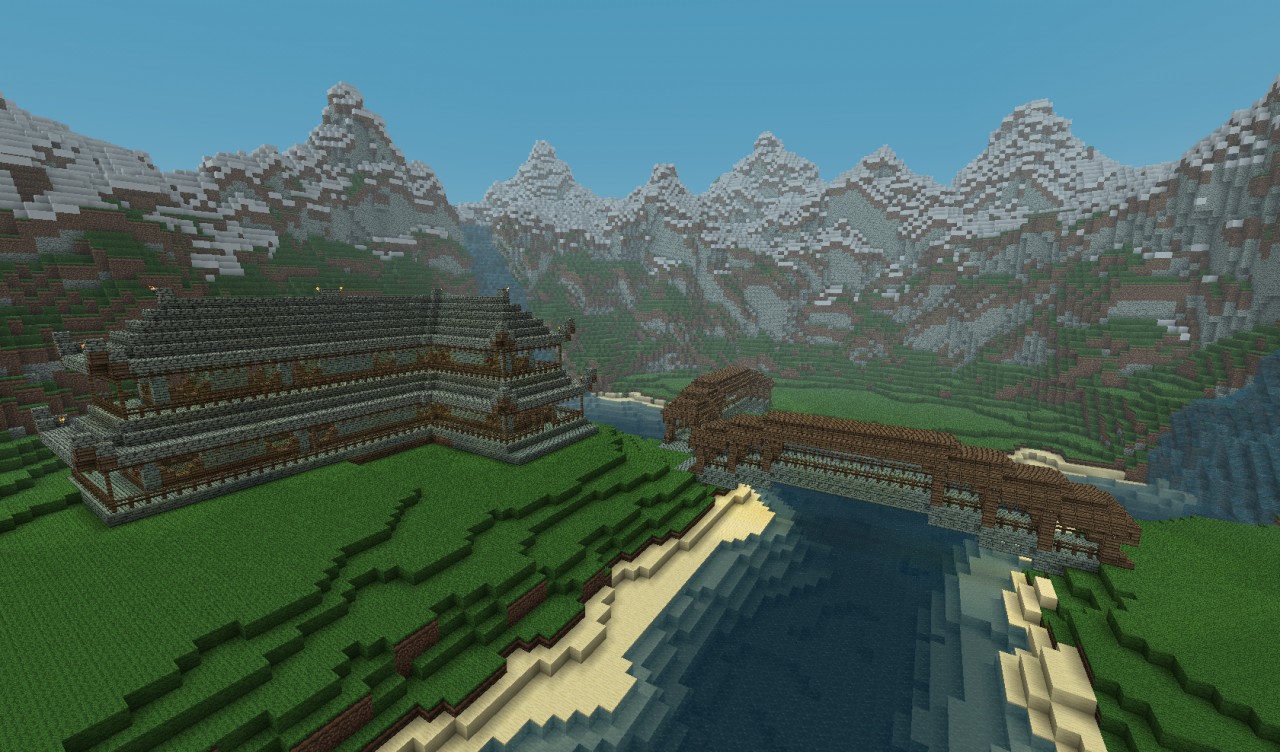 Chinese based temple Minecraft Map
